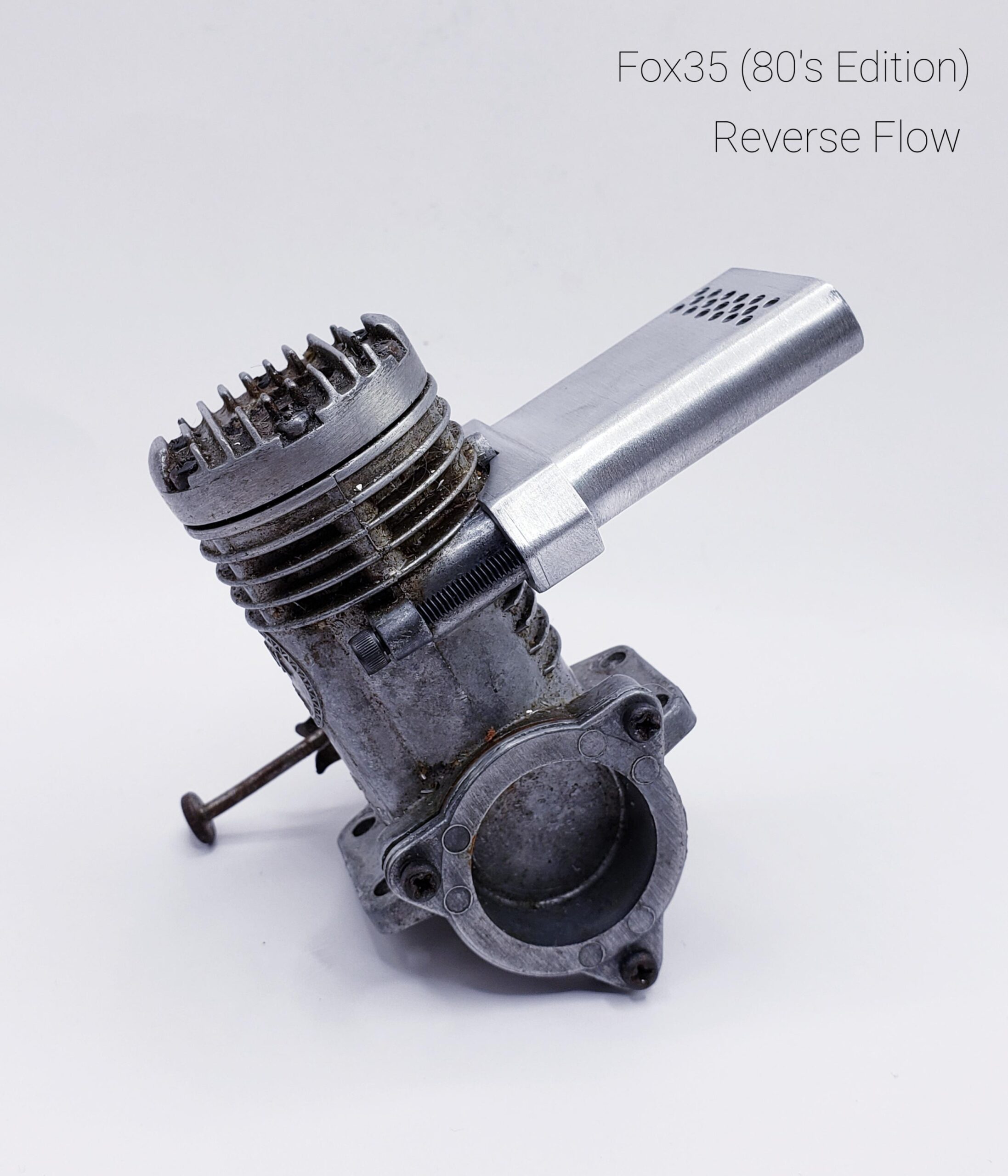 Fox35 (80's) - Reversed Flow Tongue Muffler